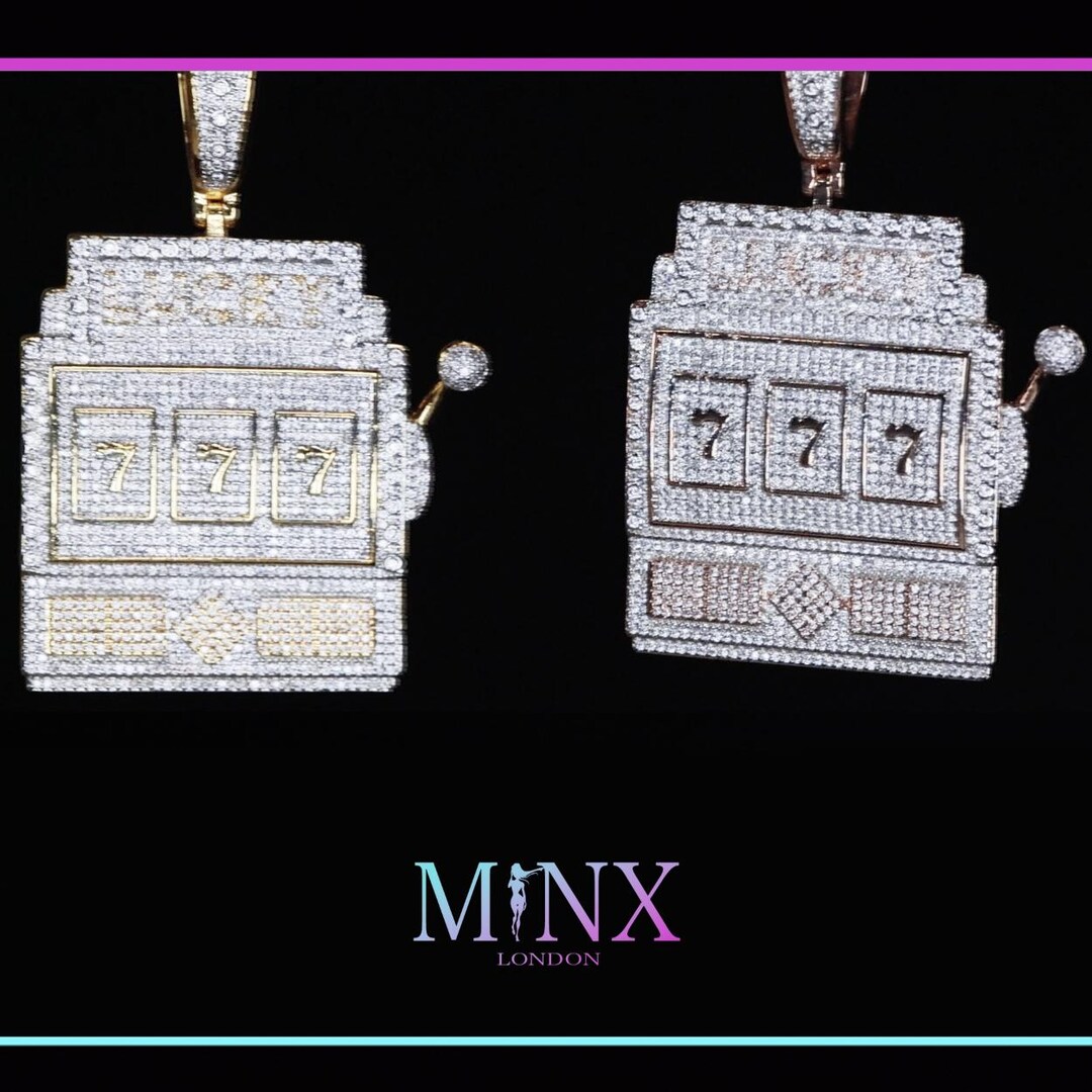 Iced Out Pendant | Hip Hop Diamond Pendant | Lucky Pendant | Rose Gold ...