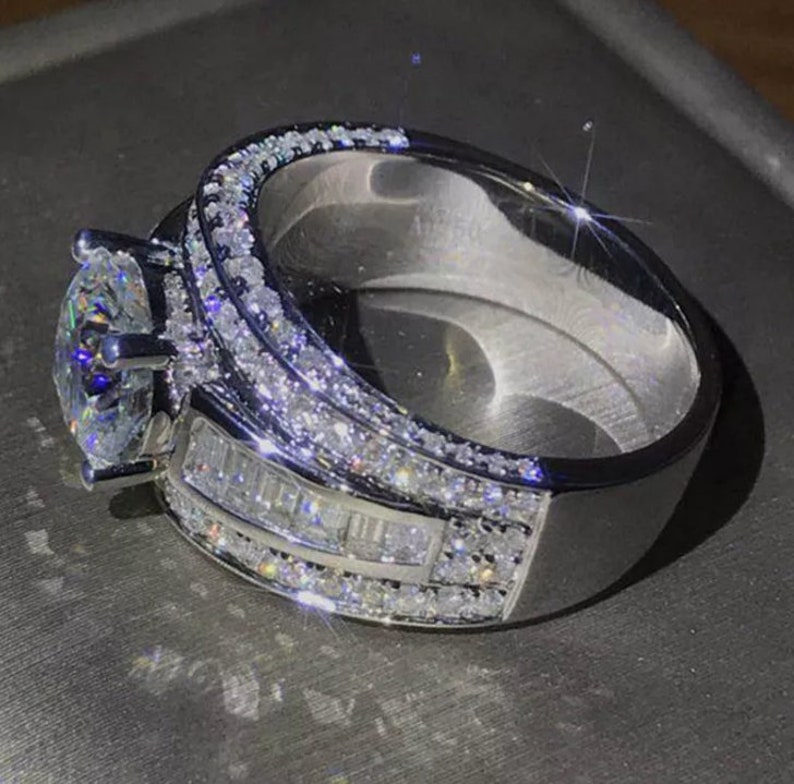 Iced Out Ring Mens Iced Out Rings Womens Iced Out Ring - Etsy