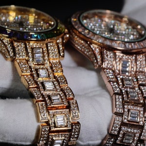 Iced Out Watch | Iced Watch | Mens Iced Out Watch | Hip Hop Watch ...