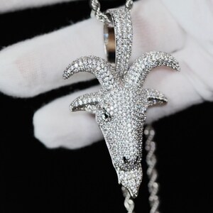 Goat Pendant | Hip Hop Pendant | Iced Out Pendant | Diamond Goat ...