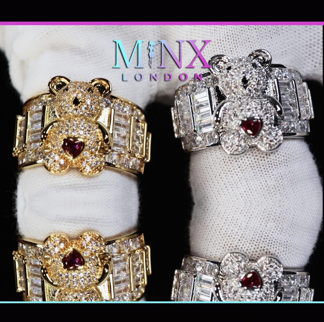 Diamond Teddy Bear Ring | Teddy Bear Ring | Gold Teddy Bear Ring ...