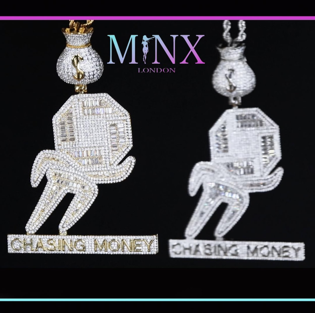 Iced Out Pendant | Hip Hop Diamond Pendant | Iced Out Dollar Pendant ...