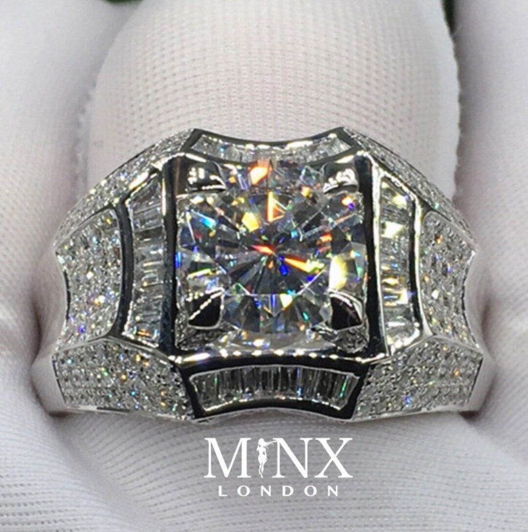 Iced Out Ring Mens Iced Out Rings Womens Iced Out Ring - Etsy