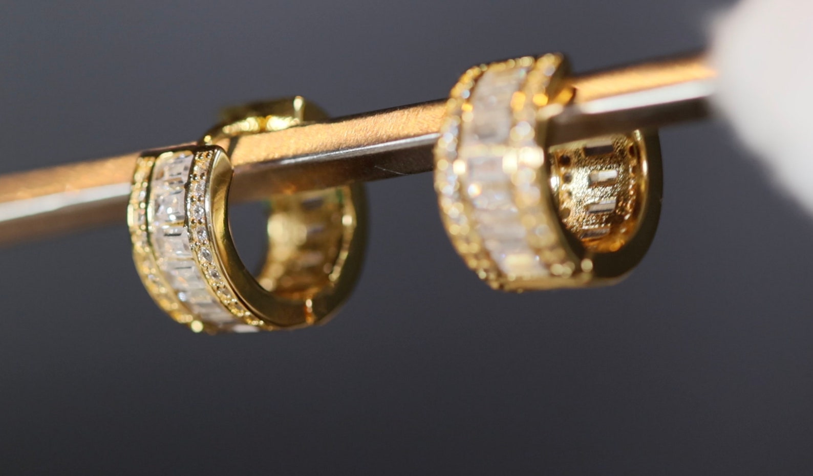 Iced Out Earrings | Baguette Cut Diamond Earrings | Womens Earrings ...