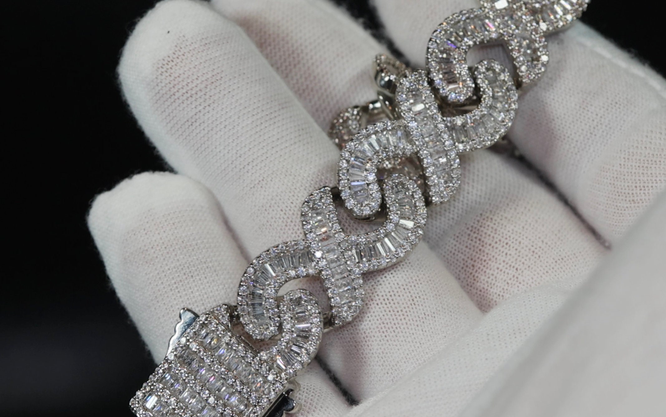 Infinity Link Chain | Iced Out Chain | Iced Out Necklace | Mens ...
