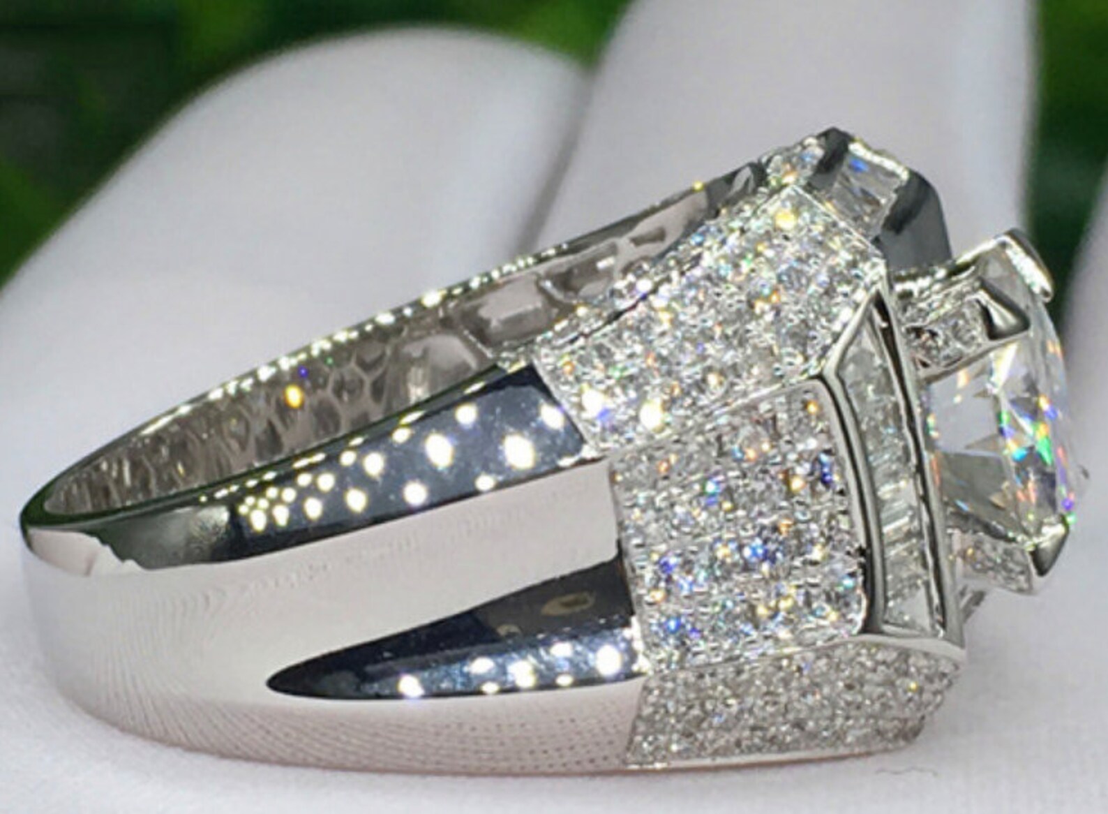 Iced Out Ring Mens Iced Out Rings Womens Iced Out Ring - Etsy