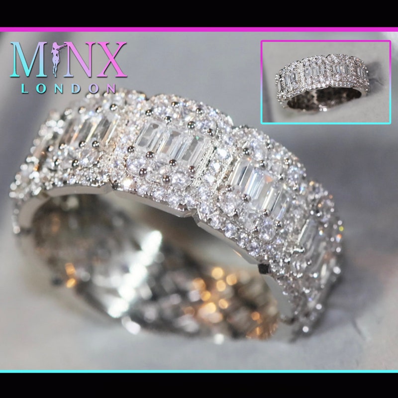 Mens Fake Diamond Ring - Etsy