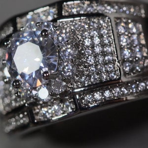 Iced Out Ring, Mens Iced Out Rings, Womens Iced Out Ring, Mens Big Iced ...