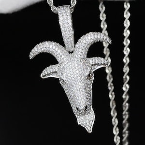 Goat Pendant | Hip Hop Pendant | Iced Out Pendant | Diamond Goat ...