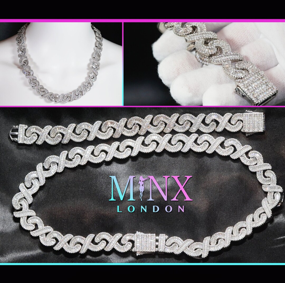 Infinity Link Chain | Iced Out Chain | Iced Out Necklace | Mens ...