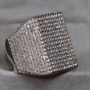 Mens Big Iced Ring | Mens Iced Pinky Ring | Mens Iced Out Ring | Iced ...