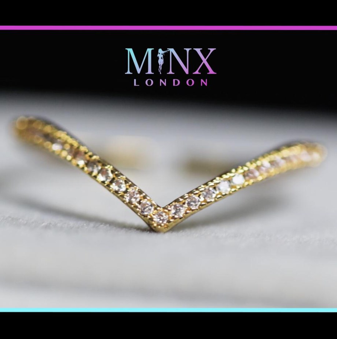 Gold Wishbone Ring | Wishbone Diamond Ring | Wishbone Ring | Wishbone ...