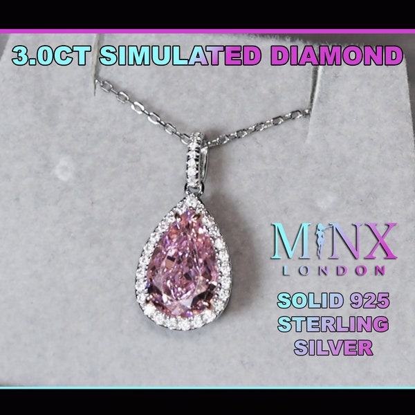 Pink Diamond Pendant - Etsy