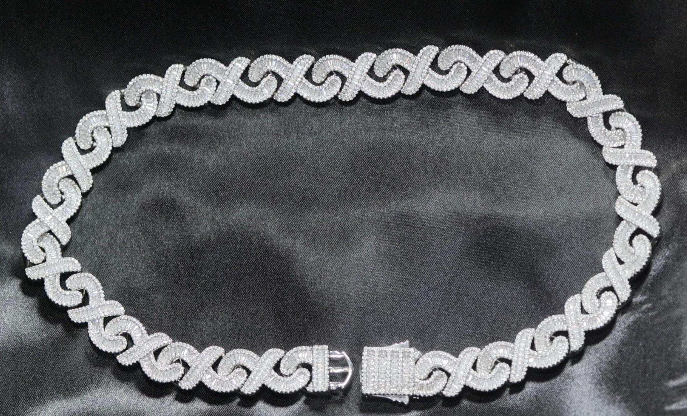 Infinity Link Chain | Iced Out Chain | Iced Out Necklace | Mens ...