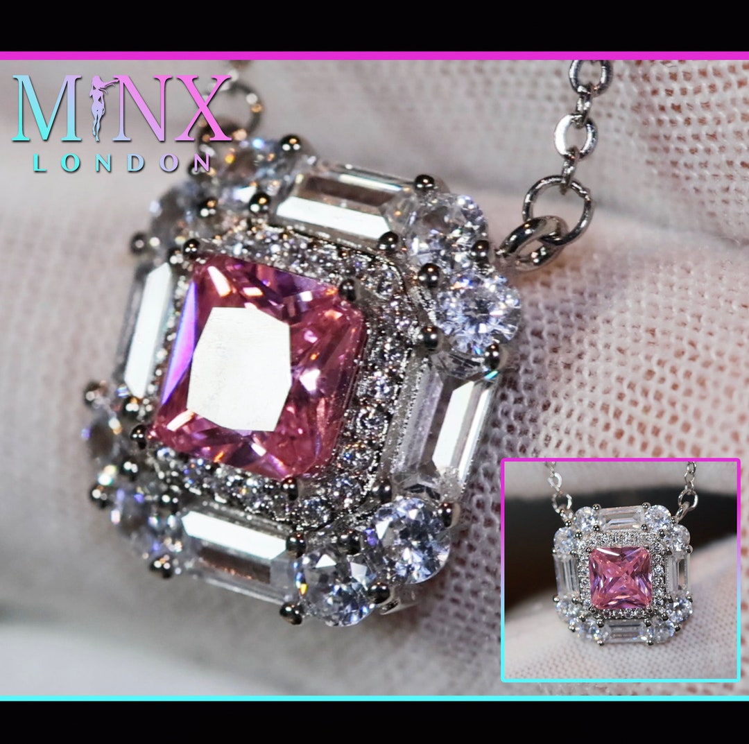 Pink Diamond Necklace | Womens Pink Diamond Pendant | Pink Diamond ...