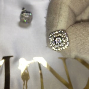 Iced Out Earrings Diamond Earrings Womens Earrings - Etsy UK