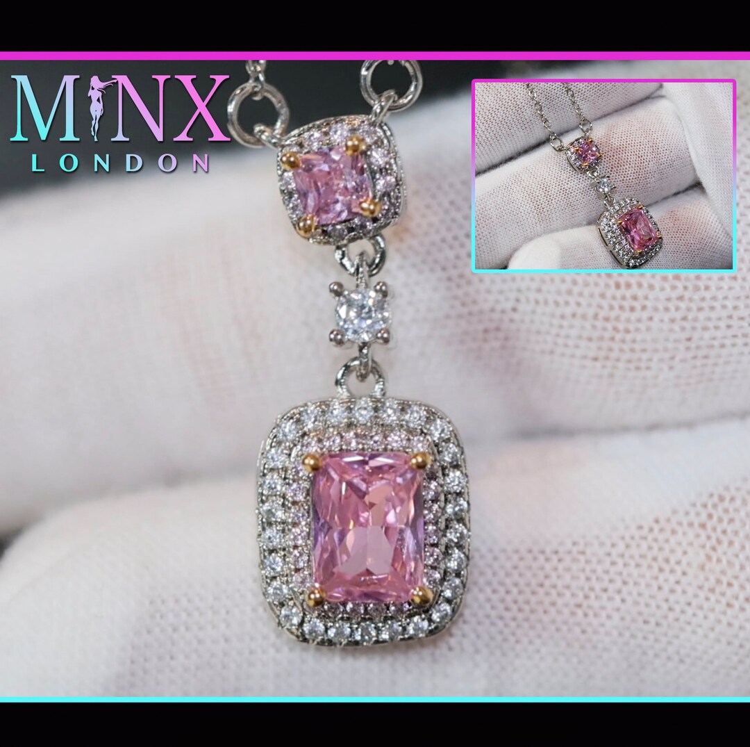 Pink Diamond Necklace | Womens Pink Diamond Pendant | Pink Diamond ...