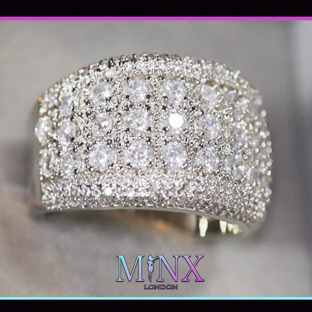 Iced Out Ring | Mens Iced Out Rings | Womens Diamond Ring | Gemstone ...