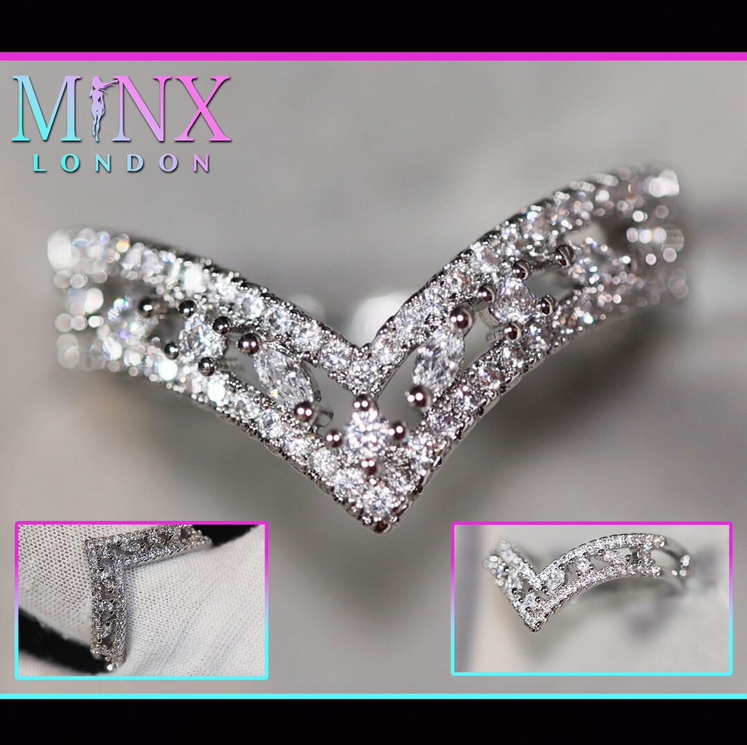 Wishbone Ring | Wishbone Rings | Wishbone Engagement Ring | V Shape ...