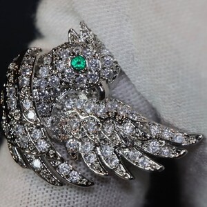 Diamond Bird Ring | Big Diamond Ring | Womens Statement Ring | Diamond ...