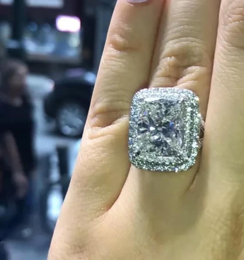 Big Carat Engagement Ring Womens Big Diamond Ring Womens - Etsy