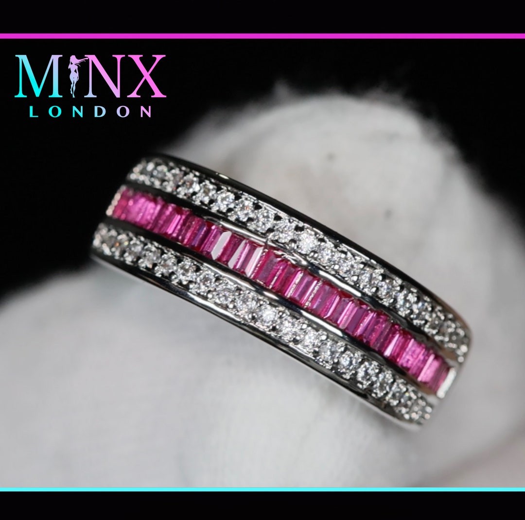 Mens Ruby Diamond Ring | Womens Ruby Diamond Ring | Pink Diamond Ring ...