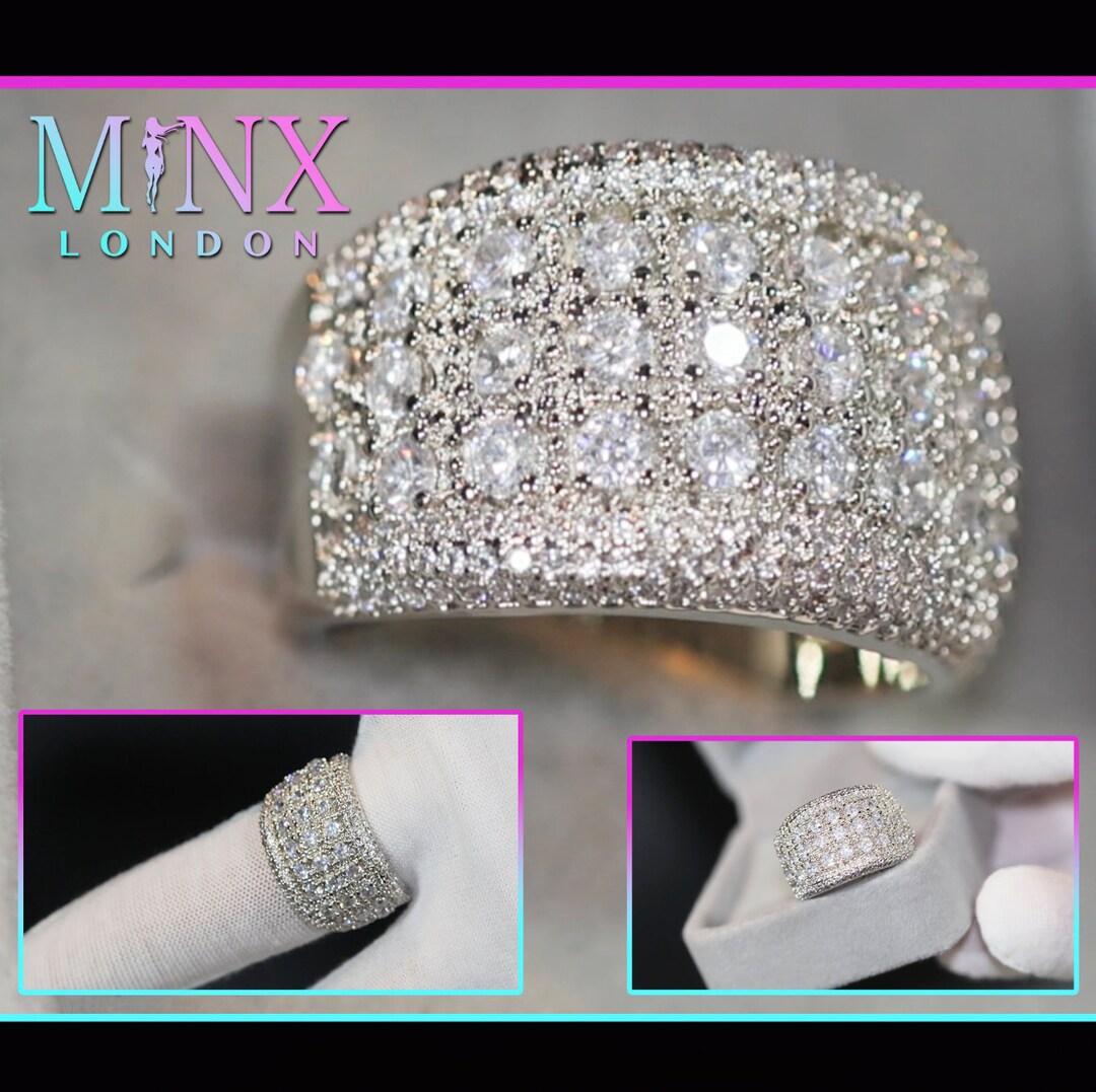 Iced Out Ring | Mens Iced Out Rings | Womens Diamond Ring | Gemstone ...