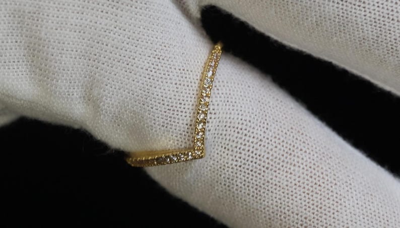 Gold Wishbone Ring | Wishbone Diamond Ring | Wishbone Ring | Wishbone ...