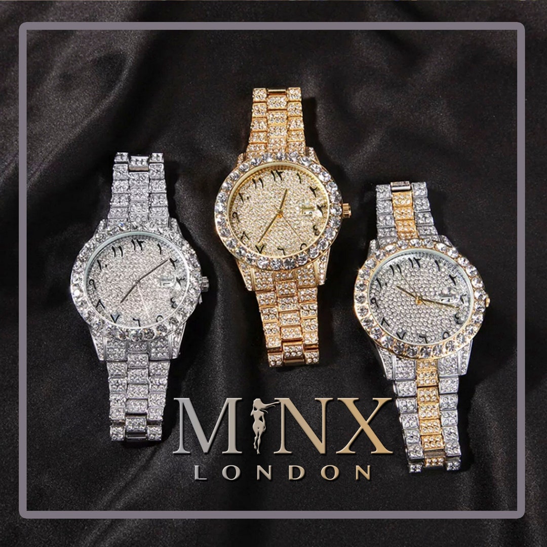 Womens Iced Out Watch Iced Out Watch Iced Watch Womens - Etsy