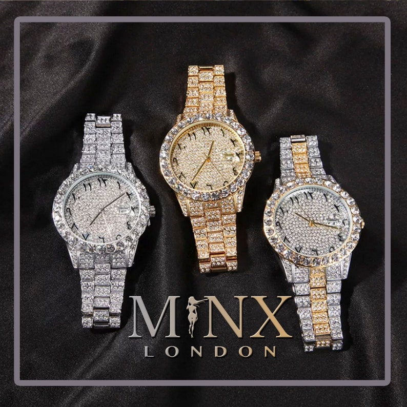 Womens Iced Out Watch Iced Out Watch Iced Watch Womens - Etsy
