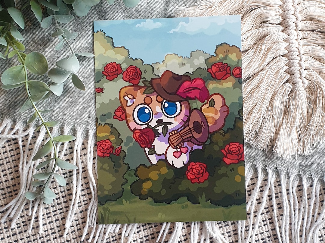 Art Print, Dungeons and Dragons Bard, D&D Print, Cute Art Print, Cute ...