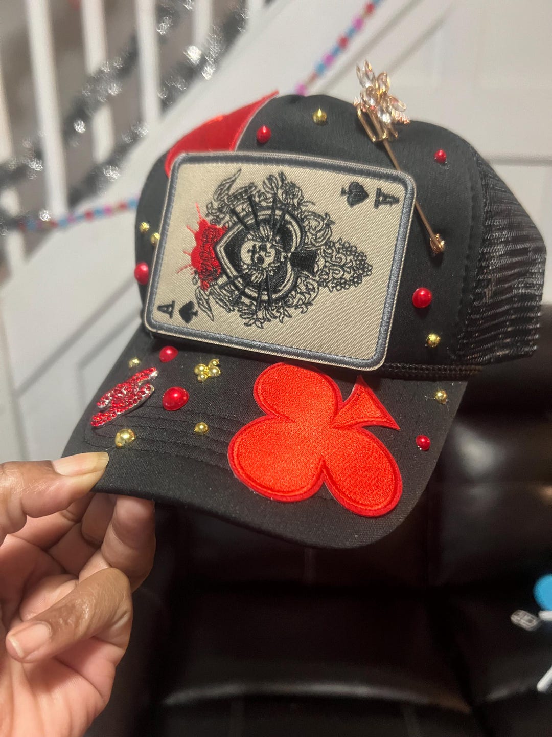 Ace of Spades Custom Junk/trucker Hat - Etsy