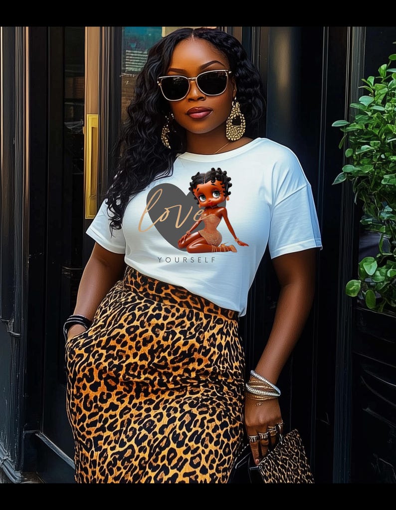 African American Betty Boop Love Yourself Shirts - Etsy
