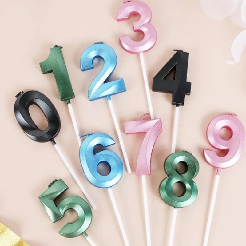 Number Birthday Candles - Etsy