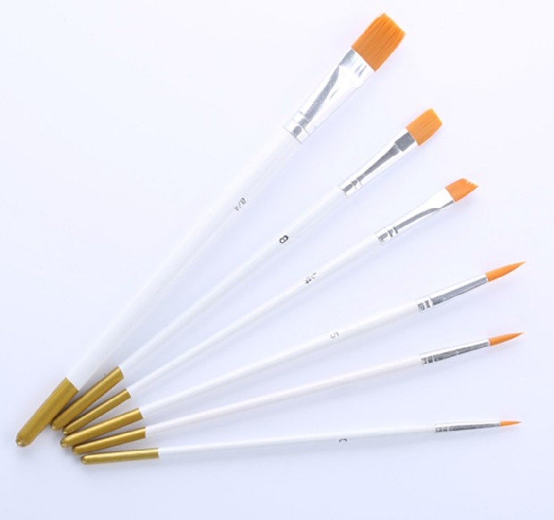 6pcs Fondant Cake Decorating Painting Brush / Diy Cake Brush / - Etsy