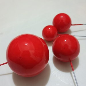 4 Pc Cake Balloons - Assorted Color Balls for Cake Decor - Etsy