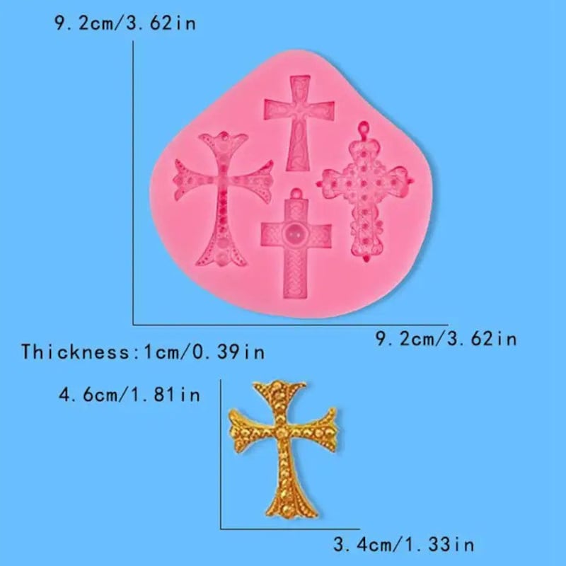 Silicone Cross Mold - Etsy