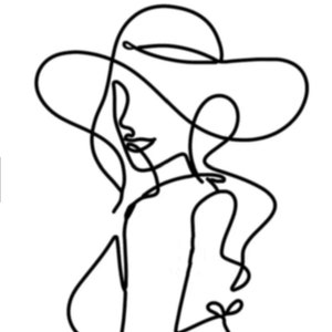 5 Pc Gold Single Line Metallic Cardstock Cake Topper Face Art Cake ...