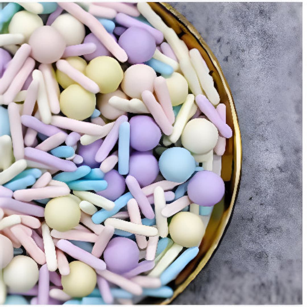 184g Matte Pastel Jumbo Sprinkle Rod Ball Mix - Pastel Matte Colors - Etsy