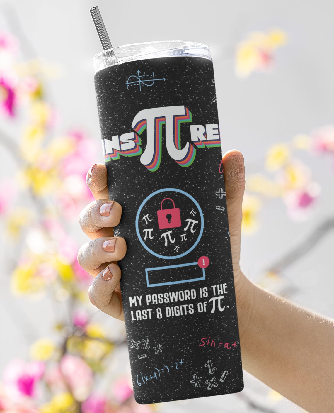 Math Teacher Tumbler Wrap, Math Teacher Nutrition Facts, Seamless ...