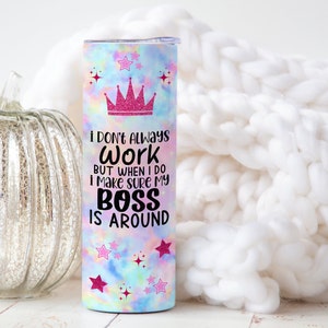 Funny Work Tumbler Wrap, Funny Office Quotes Seamless Glitter 20oz ...