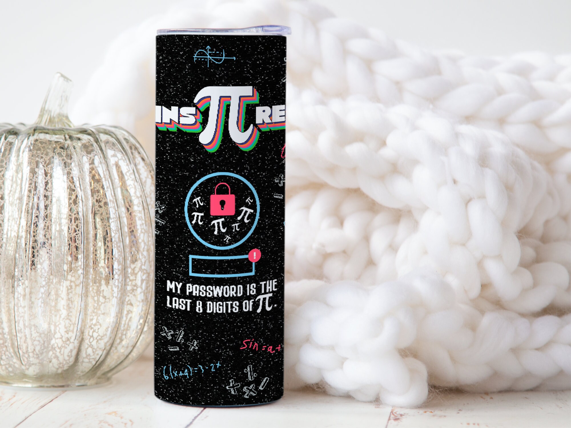 Math Teacher Tumbler Wrap, Math Teacher Nutrition Facts, Seamless ...