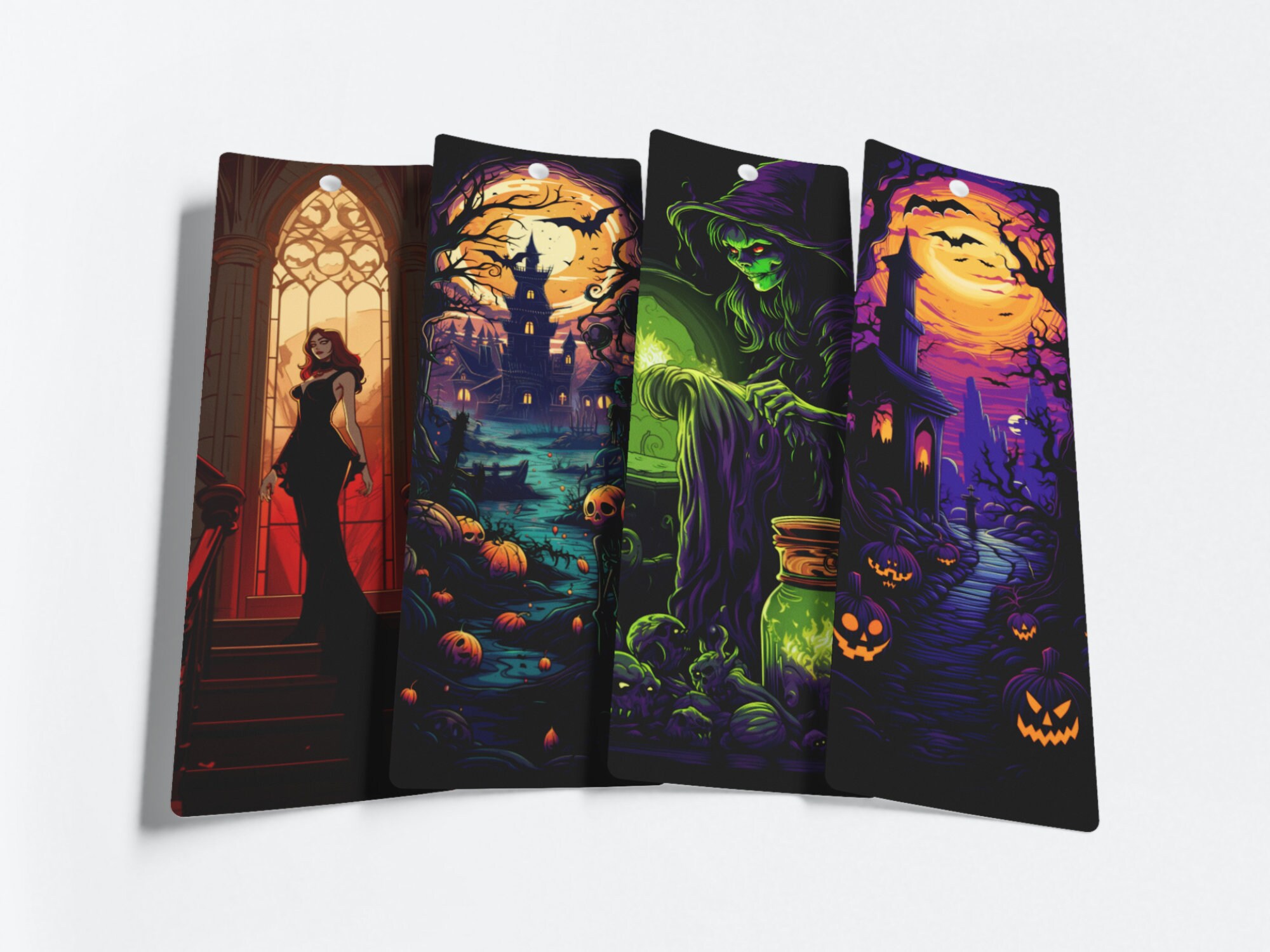 Halloween Printable Bookmarks 20 Halloween Bookmark Designs - Etsy
