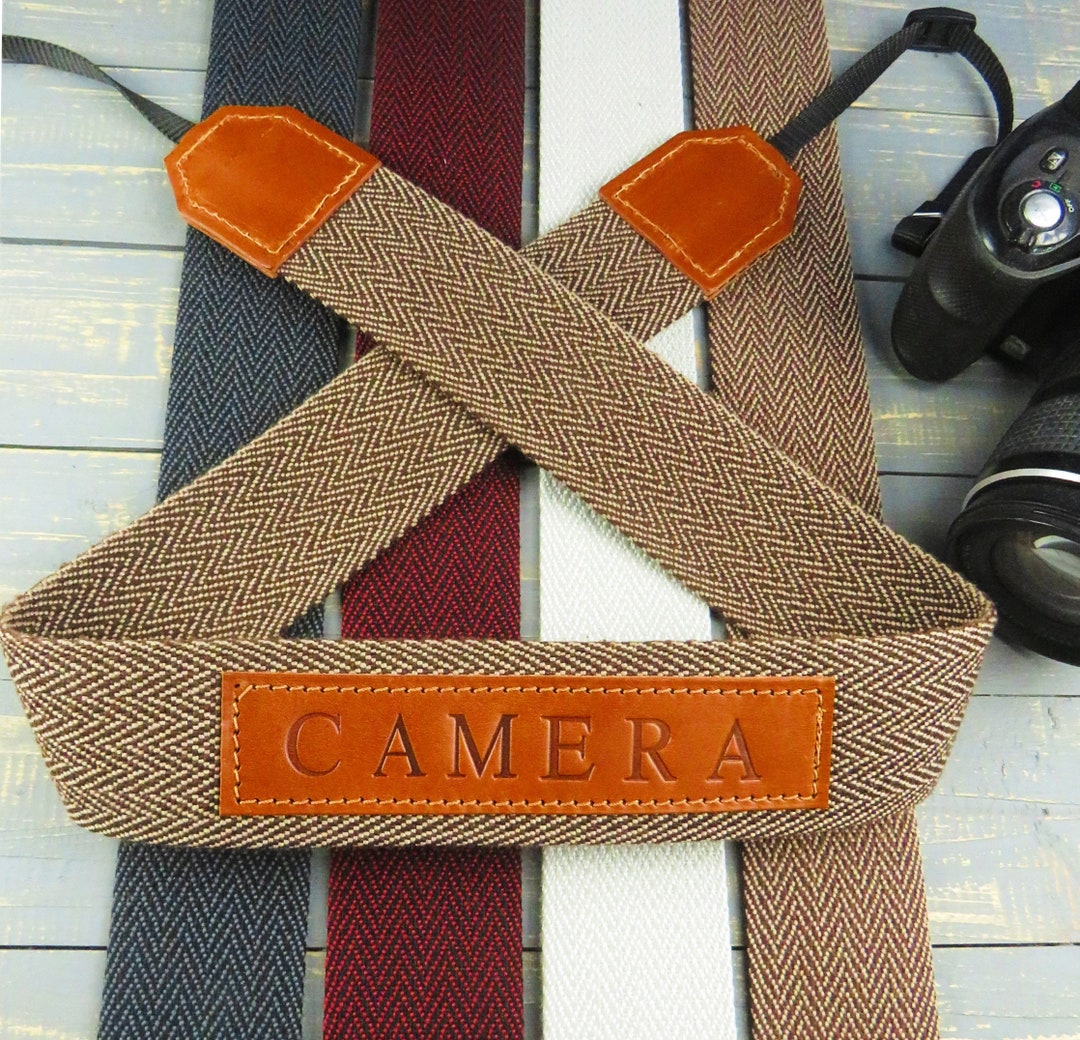 Personalised Tweed Camera Strap / Padded Camera Strap / Camera Gift ...