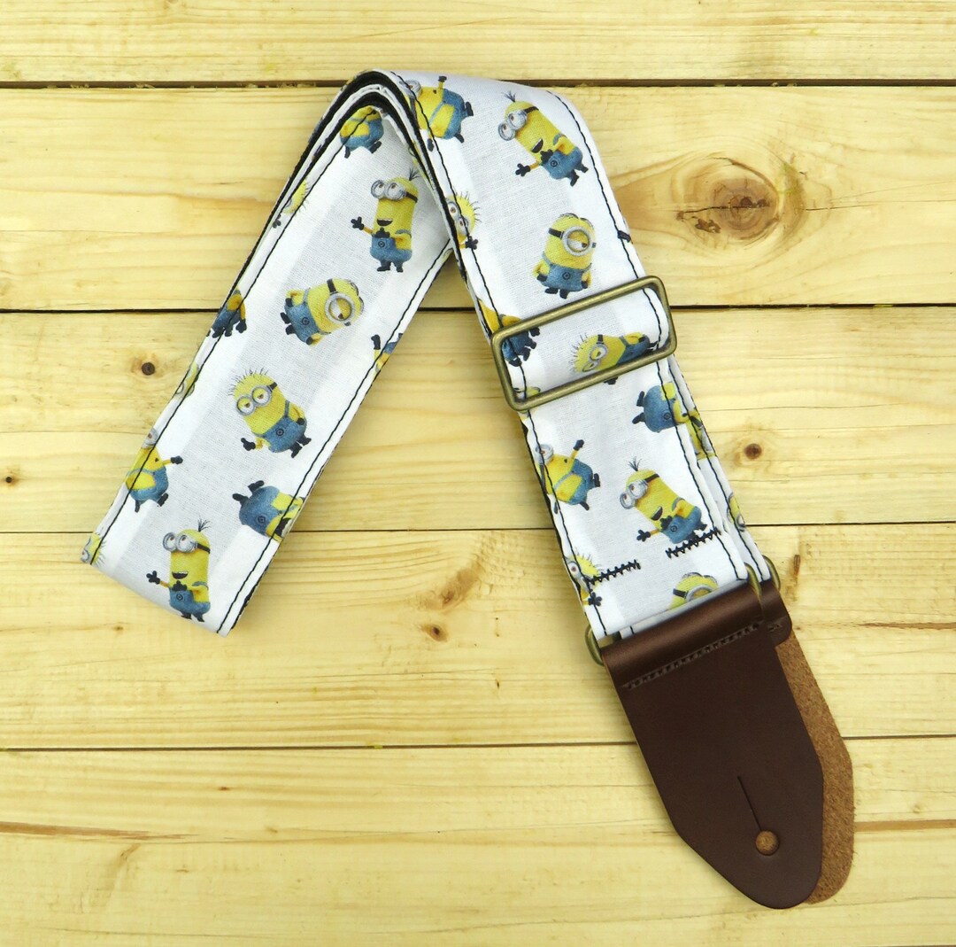 Minions Fabric Guitar Strap for Acoustic Electric or Bass Guitar With ...