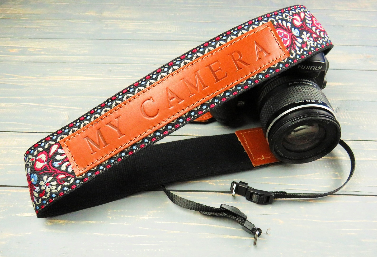 Personalised Jacquard Camera Strap / Padded Camera Strap / Camera Gift ...