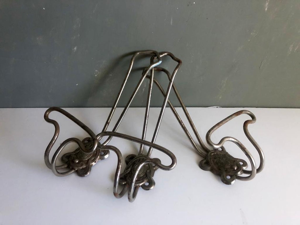 Vintage Industrial Coat Hangers/ Rusty Vintage Metal Hooks/ - Etsy