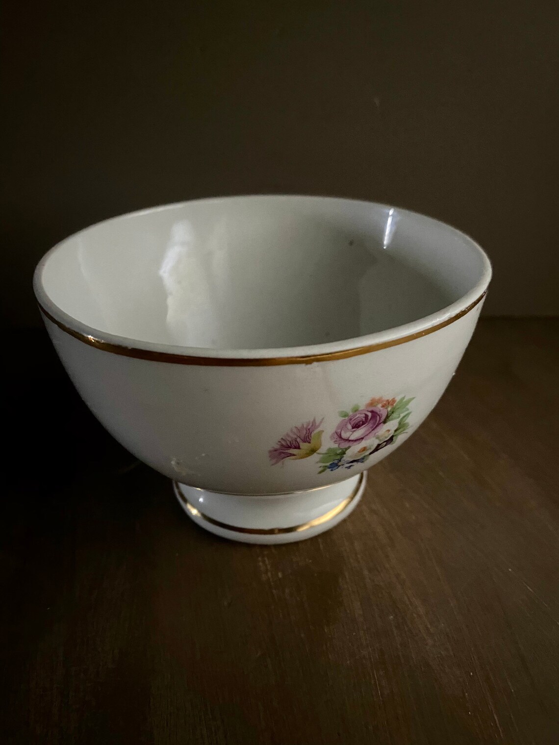 Vintage Flower Small Bowl/ Antique Ceramic Flower Bowl - Etsy