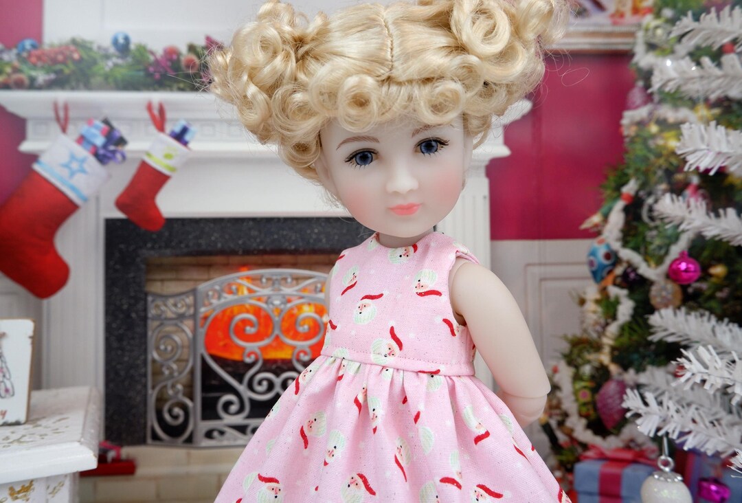 Wee Santa Dress With Saddle Shoes for Ruby Red Siblies Doll - Etsy