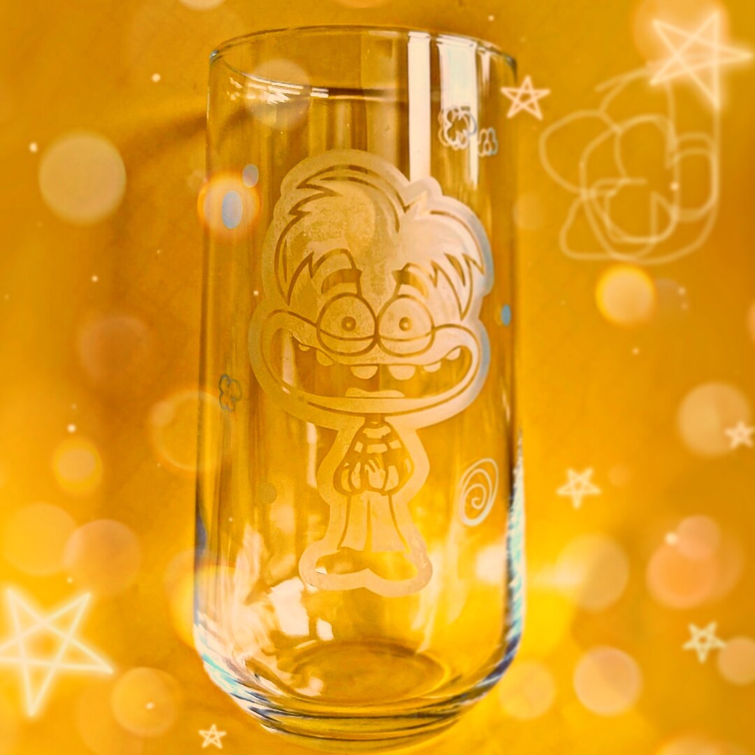 Hand Etched Inside Out Inspired Glass - Etsy